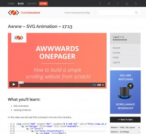What's inside of the upcoming ScrollMagic Workshop?